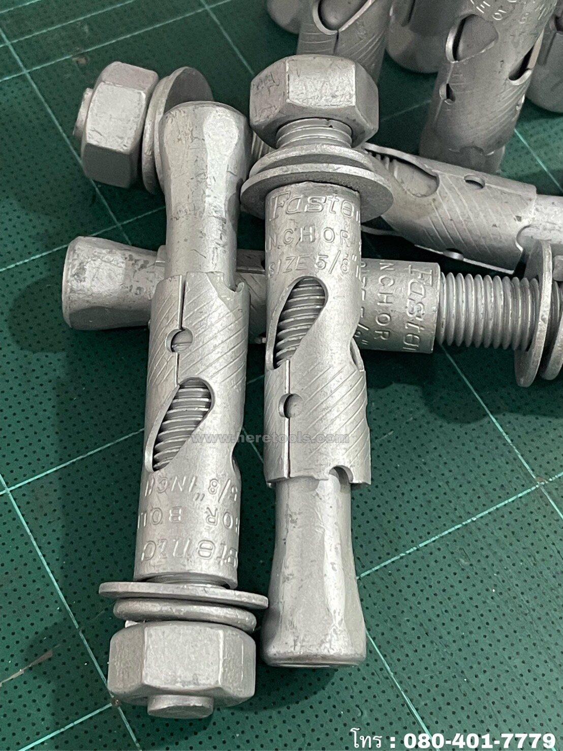 FASTENIC ST-58-120-HDG พุกเหล็ก ชุบ HDG 5/8 นิ้ว x 120 มม. (บรรจุ 10 ...