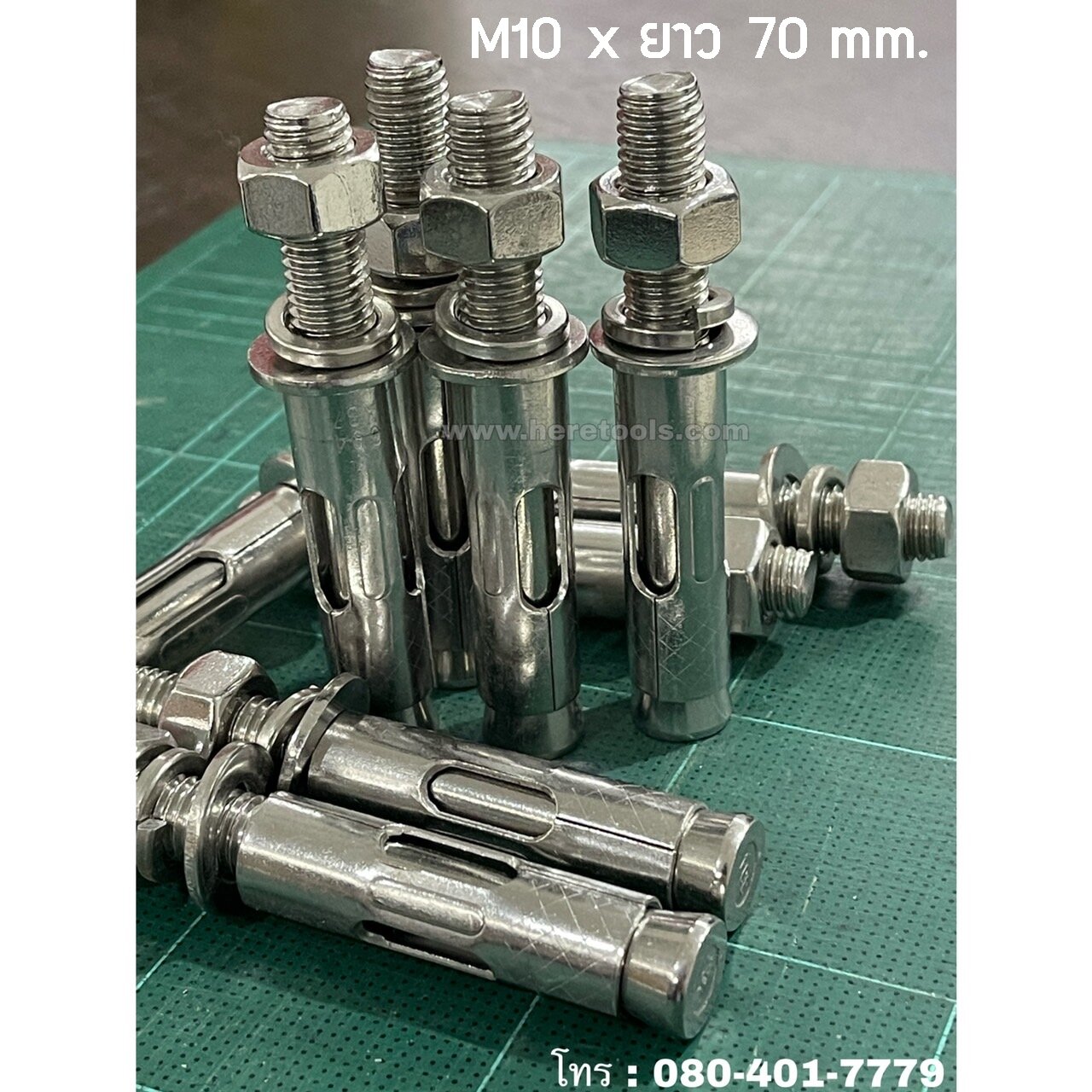 PERUNYA ST.SS304-M10 พุกสแตนเลส (ST) SUS-304 ขนาด M10 x ยาว 70 mm ...