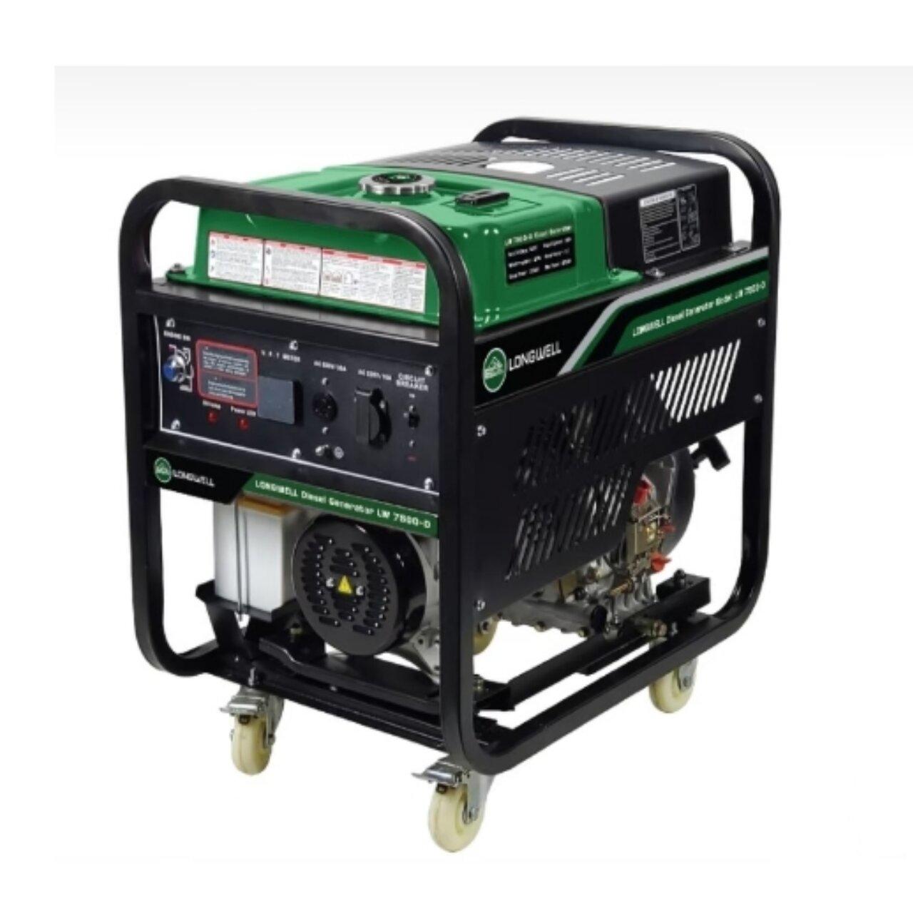 LONGWELL LW-7500-D เครื่องปั่นไฟดีเซล 8000 วัตต์ 220 โวลต์ (กุญแจสตาร์ท | รับประกัน 1 ปี ...