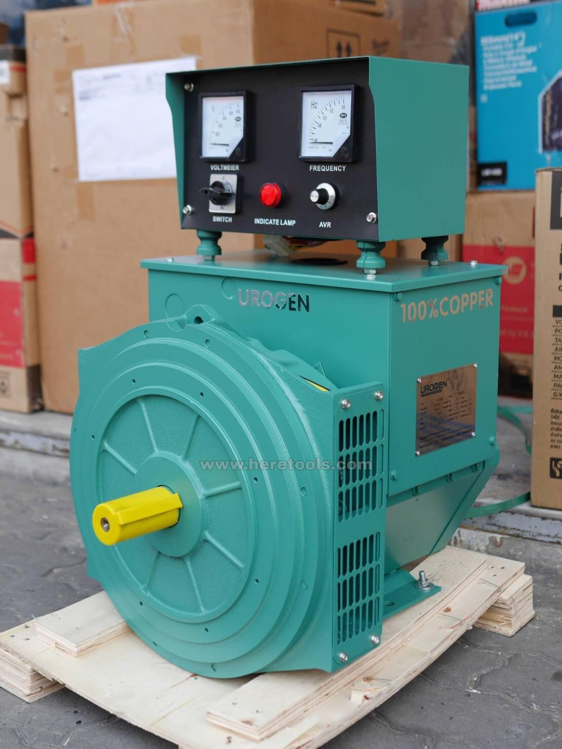 UROGEN URG.184E(DB)-380 : ไดนาโมเพลาลอย 28.8 KVA. 380V. (Brushless AC Alternators + AVR | 1500 r ...