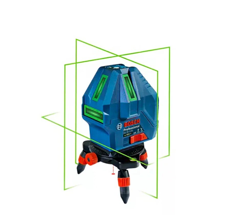 BOSCH GLL50-15XG+BT150-5/8 เครื่องวัดระดับเลเซอร์ (แสงเขียว) + ขาตั้ง ...