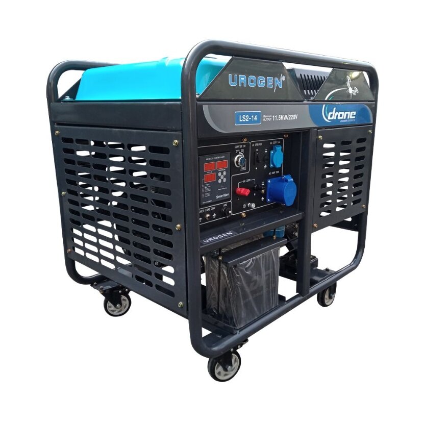 UROGEN DRONE-LS2-14 เครื่องปั่นไฟดีเซล 11.5 kW. 220V. เครื่องยนต์ 996 ซีซี (2 สูบ) (สตาร์ทกุญแจ ...