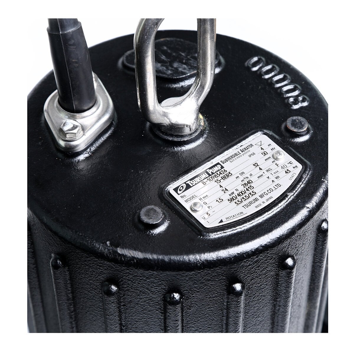 (SET) TSURUMI TOS-15-BER3 [Guide Rail Fitting] : ปั๊มเติมอากาศในน้ำ ...