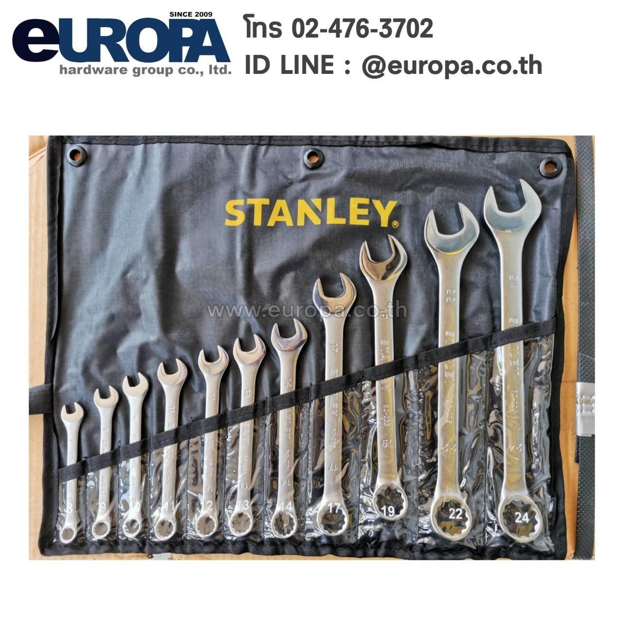 STANLEY STMT80942-8 ชุดประแจแหวนข้างปากตาย 11 ตัว/ชุด (เบอร์ 8, 9, 10 ...