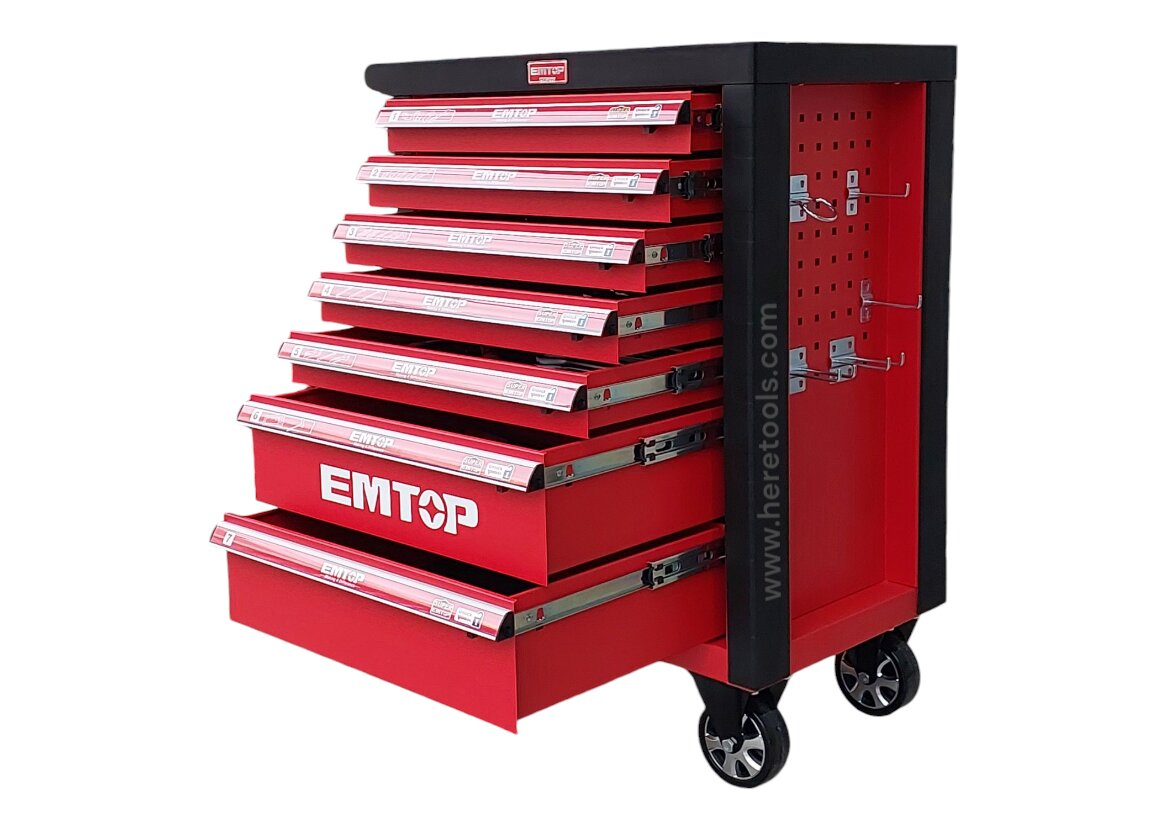 EMTOP EHTS03281 ตู้เครื่องมือช่าง 7 ชั้น พร้อมอุปกรณ์ 328 ชิ้น - HereTools