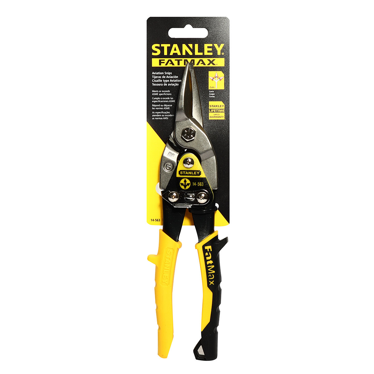 STANLEY (FATMAX) 14-563 กรรไกรสังกะสี 10 นิ้ว ตัดตรง #S351-14563 ...