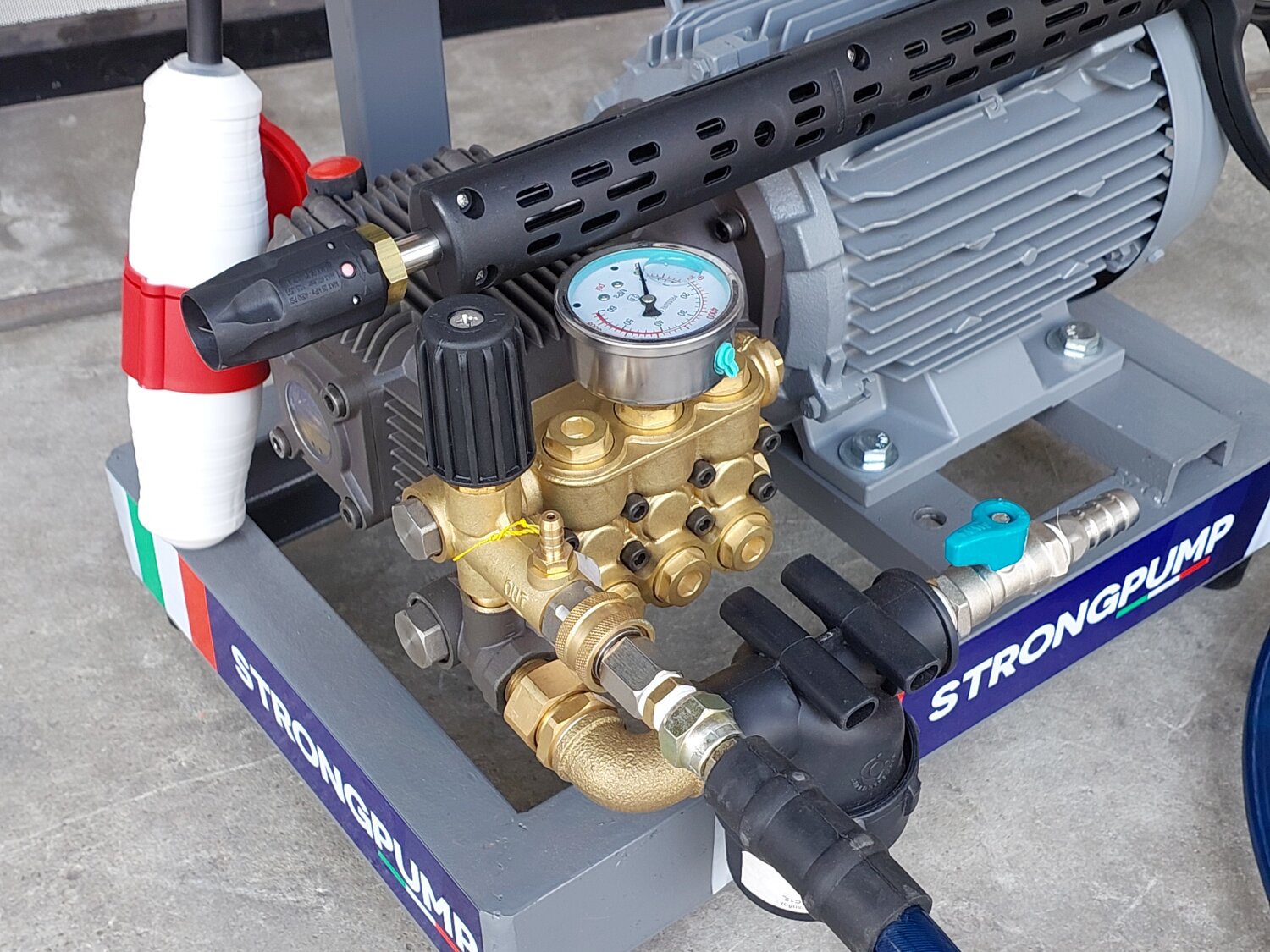 STRONGPUMP 140-600L.3HB เครื่องฉีดน้ำแรงดันสูง 140 บาร์ 3.0 HP 380V ...