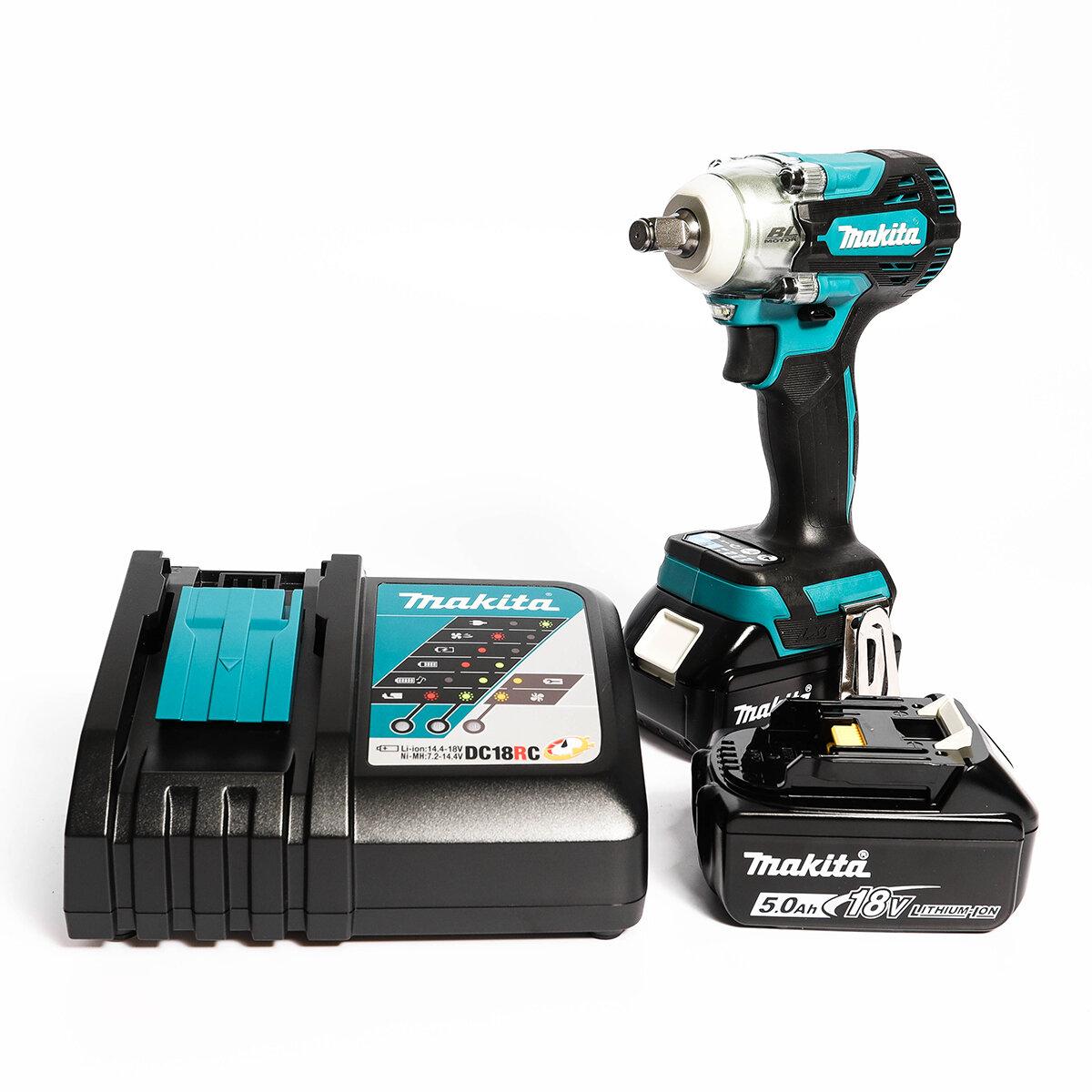 Makita DTW300RTJ บล็อกไร้สาย 1/2 นิ้ว (18V. | แรงบิดสูงสุด 330 NM ...