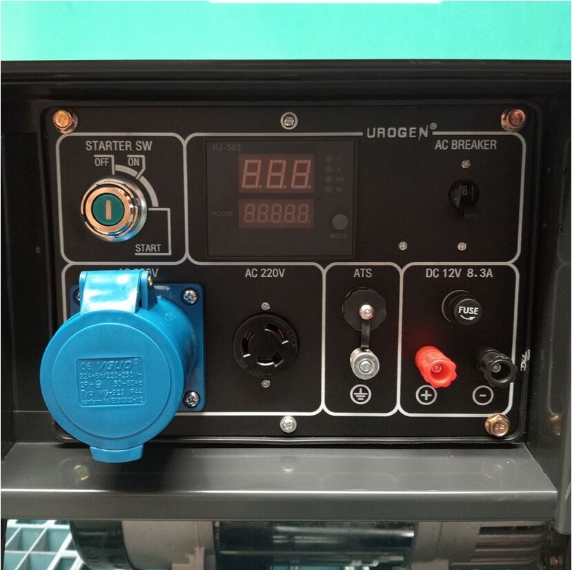 UROGEN DRONE-DG9LE เครื่องปั่นไฟดีเซล 7.3 kW. 16 แรงม้า จ่ายไฟ 220V ...