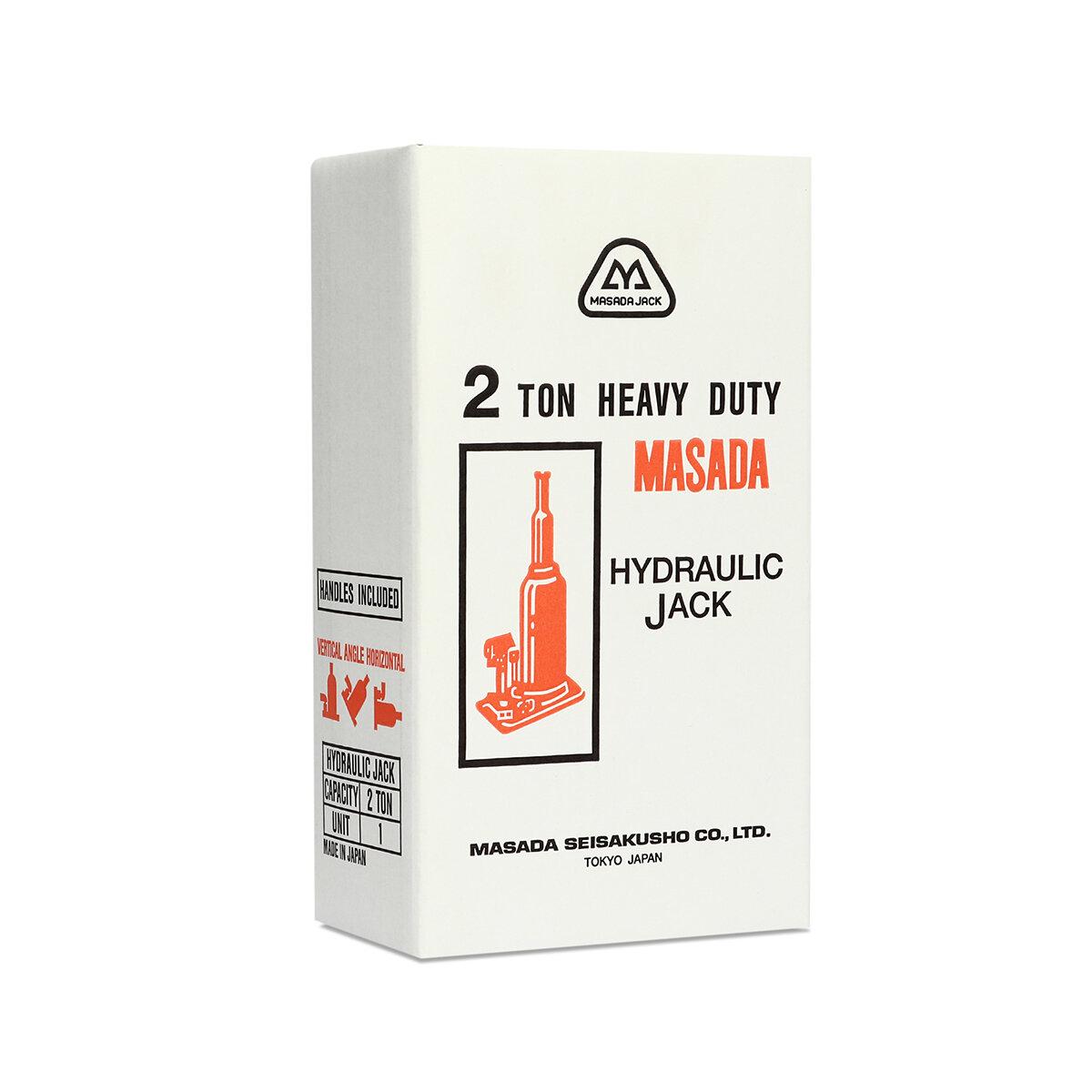 MASADA JACK MS-2 แม่แรงกระปุก 2 ตัน (สูง 180 มม.| ยกสูงสุด 345 มม.) - HereTools