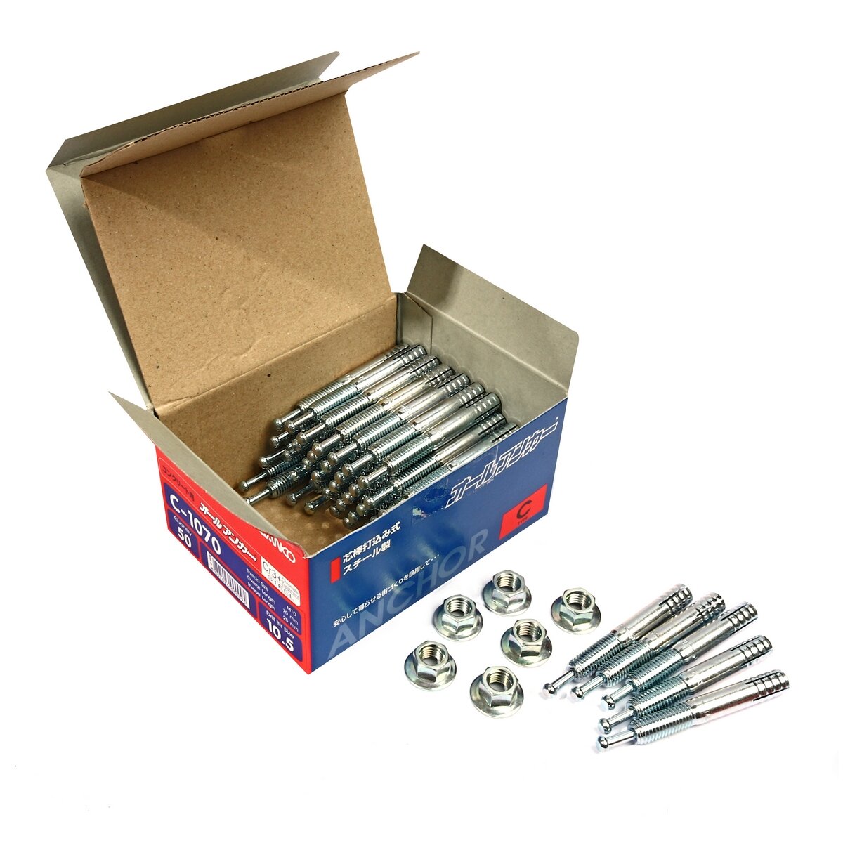 SANKO C-1070 พุกตะปู C-TYPE ขนาด M10 x 70 mm. (บรรจุ 50 ตัว/กล่อง) - HereTools