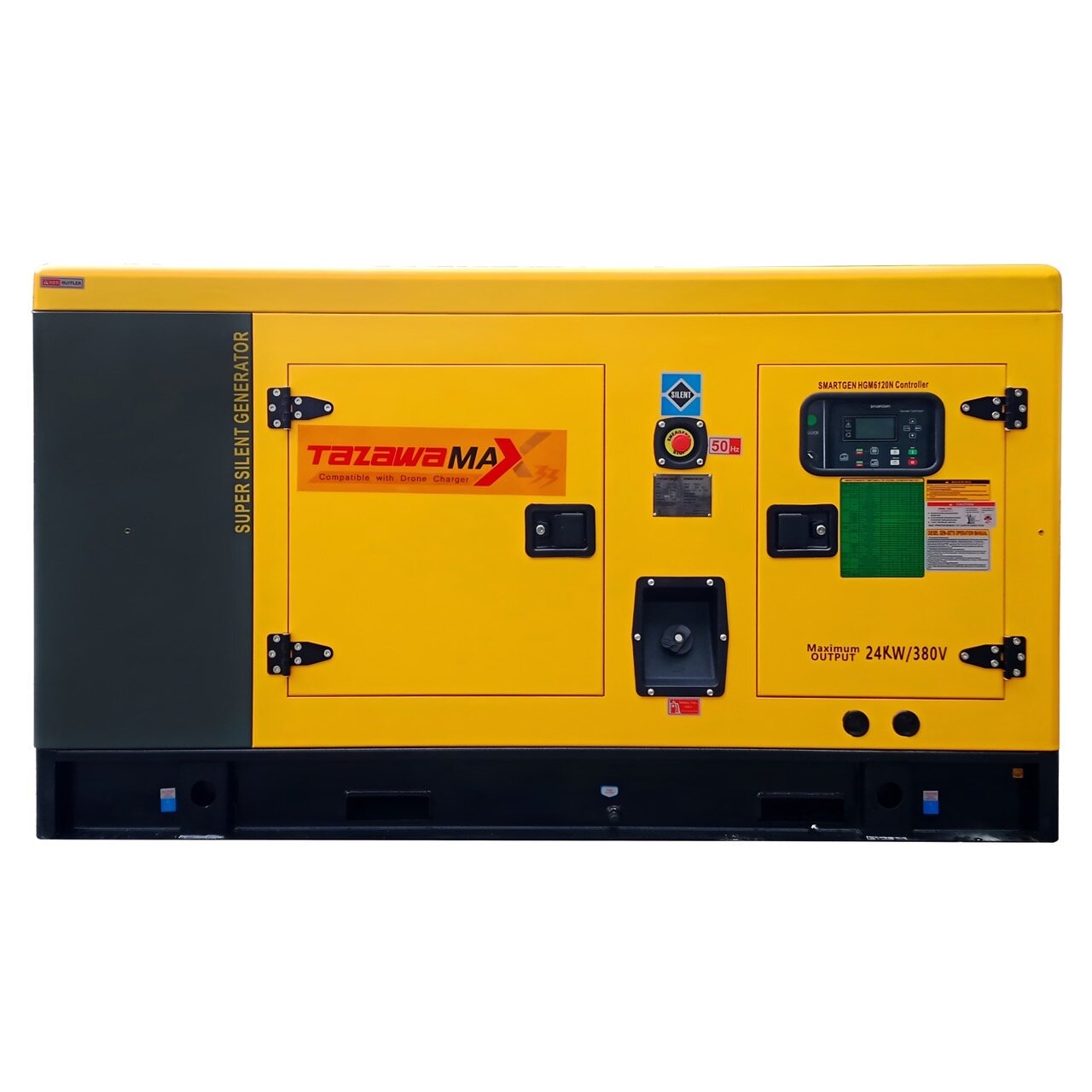 TAZAWA MAX33-DUO-Phase เครื่องปั่นไฟดีเซล 2 กระแส 26 kW. (33 kva. | เครื่องยนต์ 4 สูบ ระบายความ ...