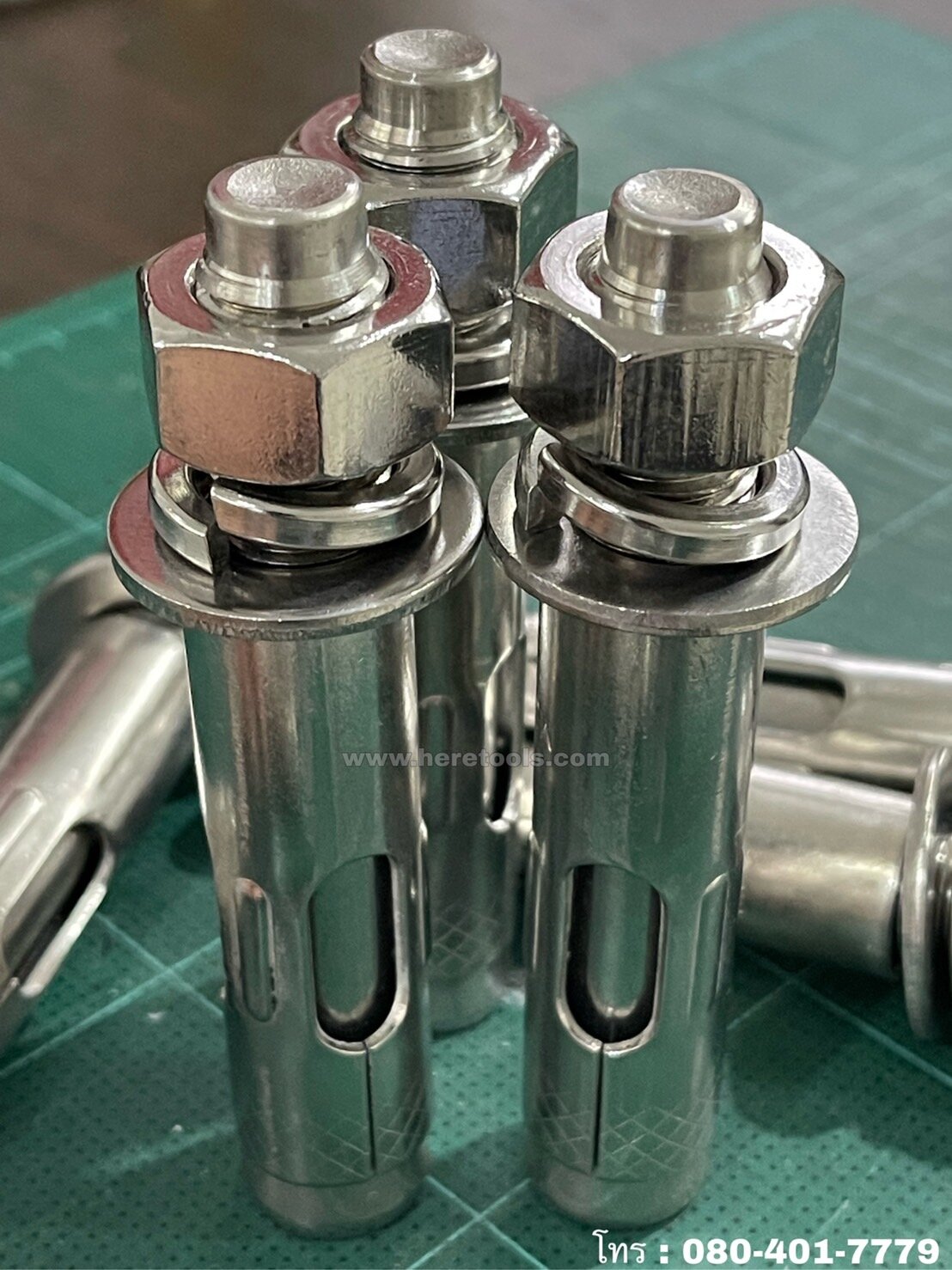 PERUNYA ST.SS304-M16 พุกสแตนเลส (ST) SUS-304 ขนาด M16 x ยาว 110 mm. - HereTools