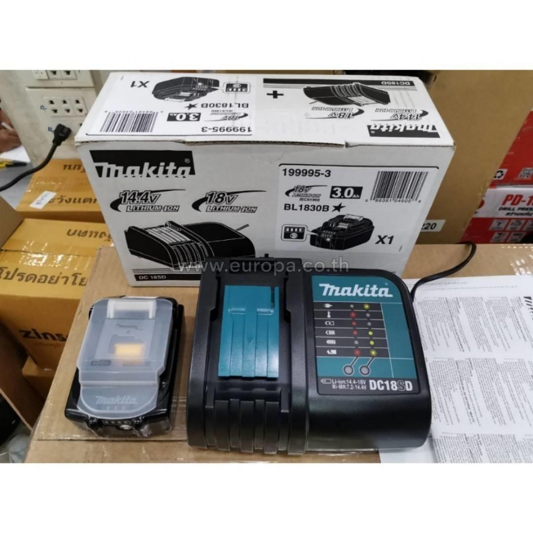 Makita MP199995-3 ชุดแบตเตอรี่ + แท่นชาร์จ 18V. (แบต BL1830B 18V. 3.0Ah ...