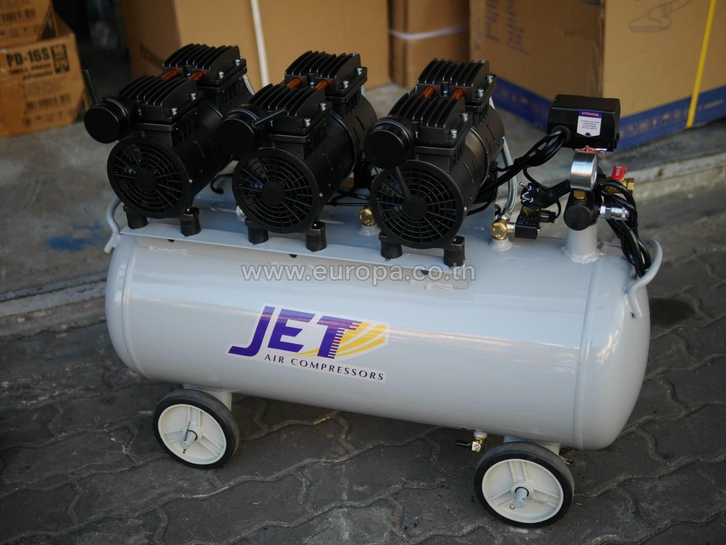 JET JOS-370 ปั๊มลมเสียงเงียบ 1650W. 70 ลิตร (ผลิตลม 315 ลิตร/นาที ...