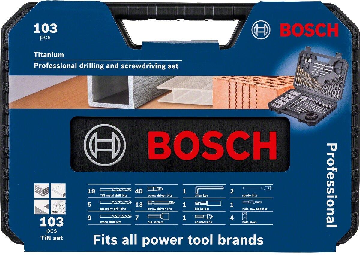BOSCH 2608594070 ชุดดอกสว่าน และดอกไขควง X-Line 103 ชิ้น TITANIUM Set ...