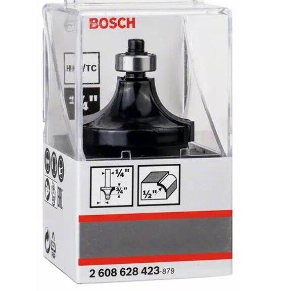 2608628423 BOSCH ดอกเร้าเตอร์ ตีโค้งปลายลูกปืน แกน 1/4 นิ้ว - HereTools