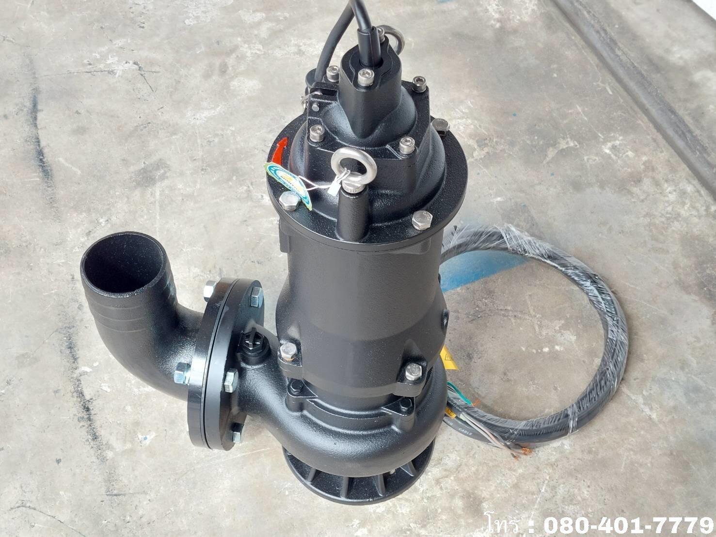 LEO PUMP 100WQ60-9-3-(2P) ปั๊มจุ่มบ่อบำบัดน้ำเสีย 4 นิ้ว 4 แรงม้า 380 ...