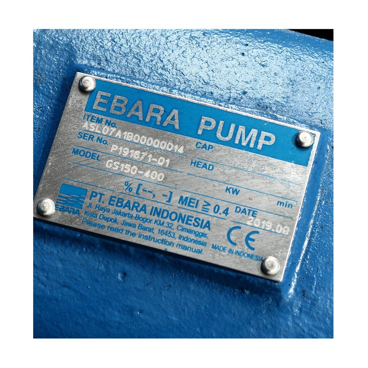 EBARA GS 150-400 ปั้มเพลาลอย 200 x 150 มม. (ไม่รวมมอเตอร์ | ไม่รวมหน้าแปลน | รับประกัน 1 ปี ...