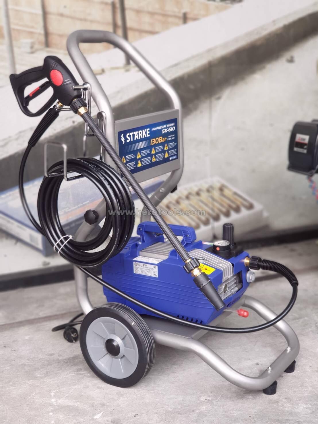 (SET) STARKE SK-610-T เครื่องฉีดน้ำแรงดันสูง (พร้อมรถเข็น) 130 บาร์ ...