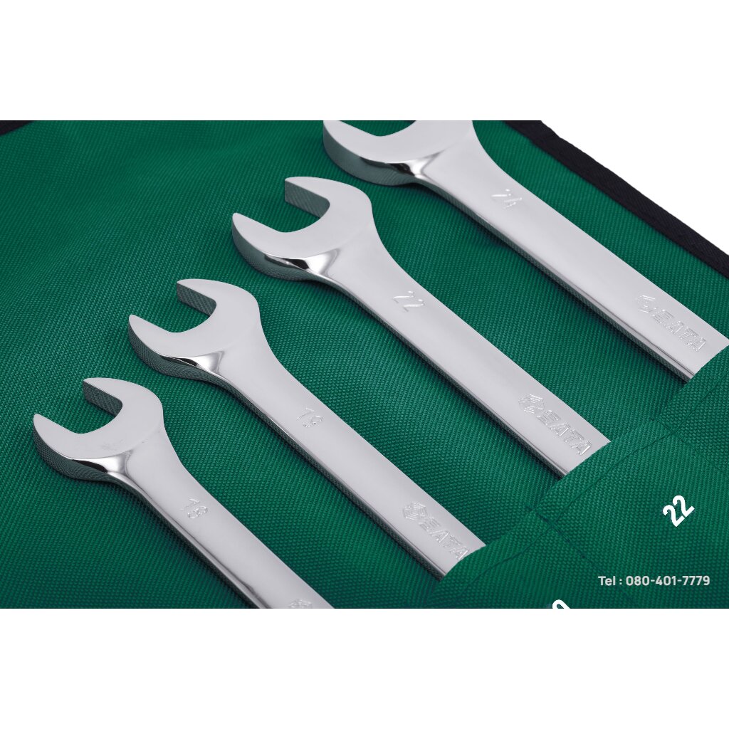 SATA 09026 ชุดประแจแหวนข้างปากตาย 14 ตัว/ชุด + ซองผ้า (Combination ...