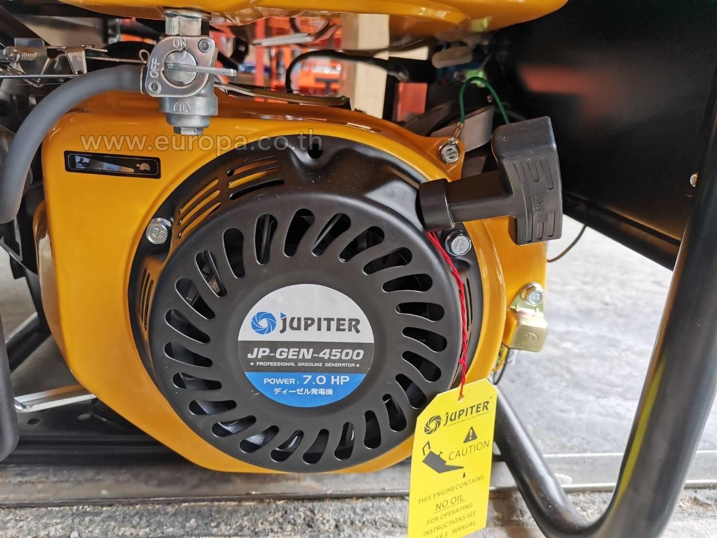 JUPITER JP-GEN-4500 เครื่องปั่นไฟเบนซิน (สตาร์ทไฟฟ้า) 3.3 KW. (3.0/3.3 ...