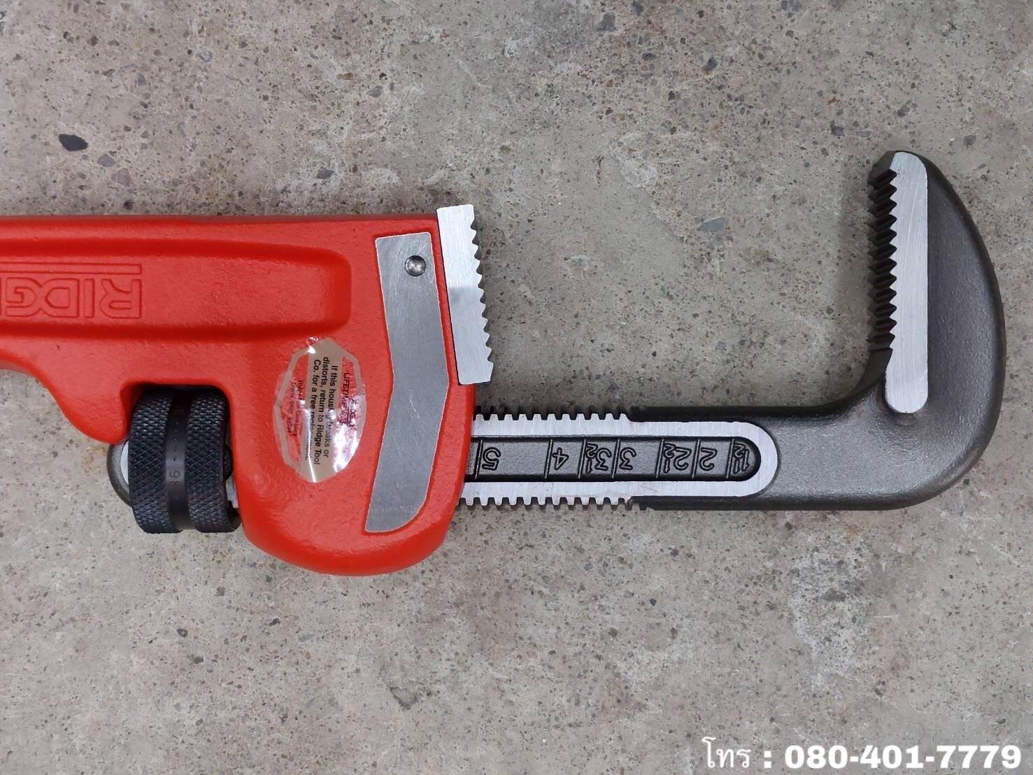RIDGID 31035 ประแจจับท่อด้ามตรง (ประแจคอม้าขาเดี่ยว) 36 นิ้ว (จับท่อสูง ...