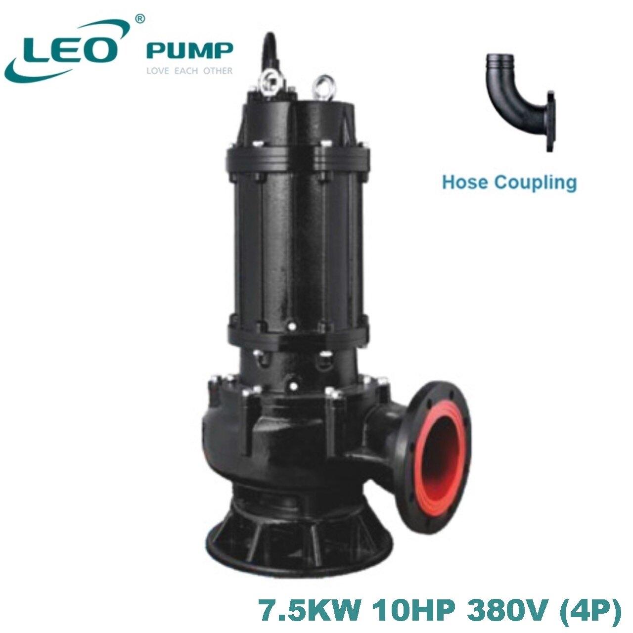 LEO PUMP 100WQ100-15-7.5-(4P)-STD ปั๊มจุ่มบ่อบำบัดน้ำเสีย 4 นิ้ว 10 ...