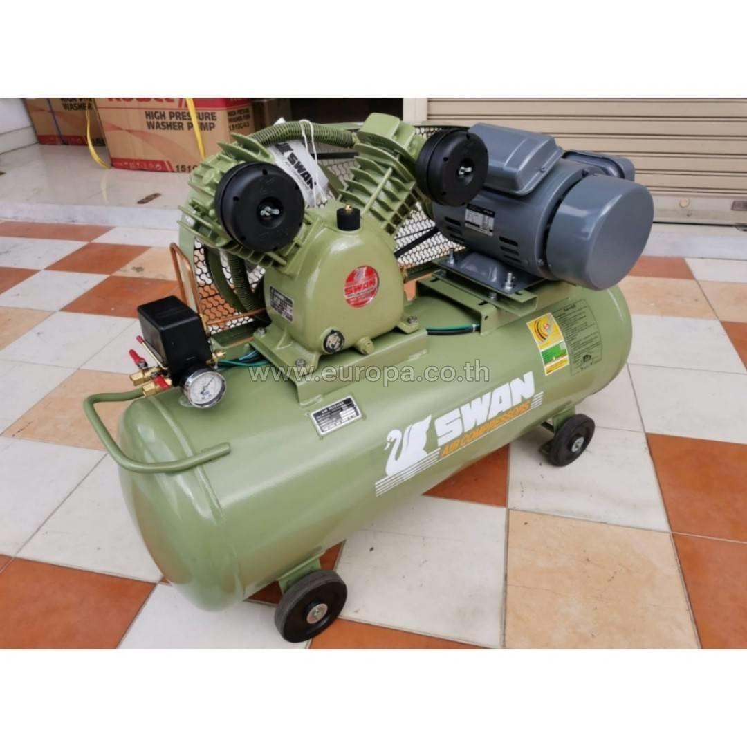 (BOM) SWAN SVP-202-85L-HI220 (สินค้าจัดชุด) ปั้มลม 2 แรงม้า ถัง 85 ลิตร รุ่น SVP-202 + มอเตอร์ ...