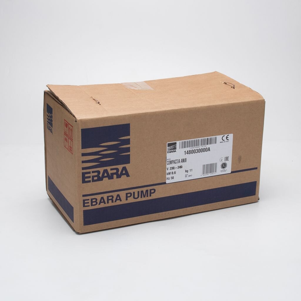 ** ยกเลิก ** EBARA COMPACT AM/8 ปั๊มสแตนเลสหลายใบพัด 1 x 1 นิ้ว 0.8 ...