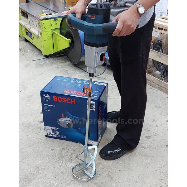 (SET) BOSCH GRW140 + ก้านปั่น เครื่องปั่นปูน ผสมสี พร้อมกันปั่นปูน ขนาด ...