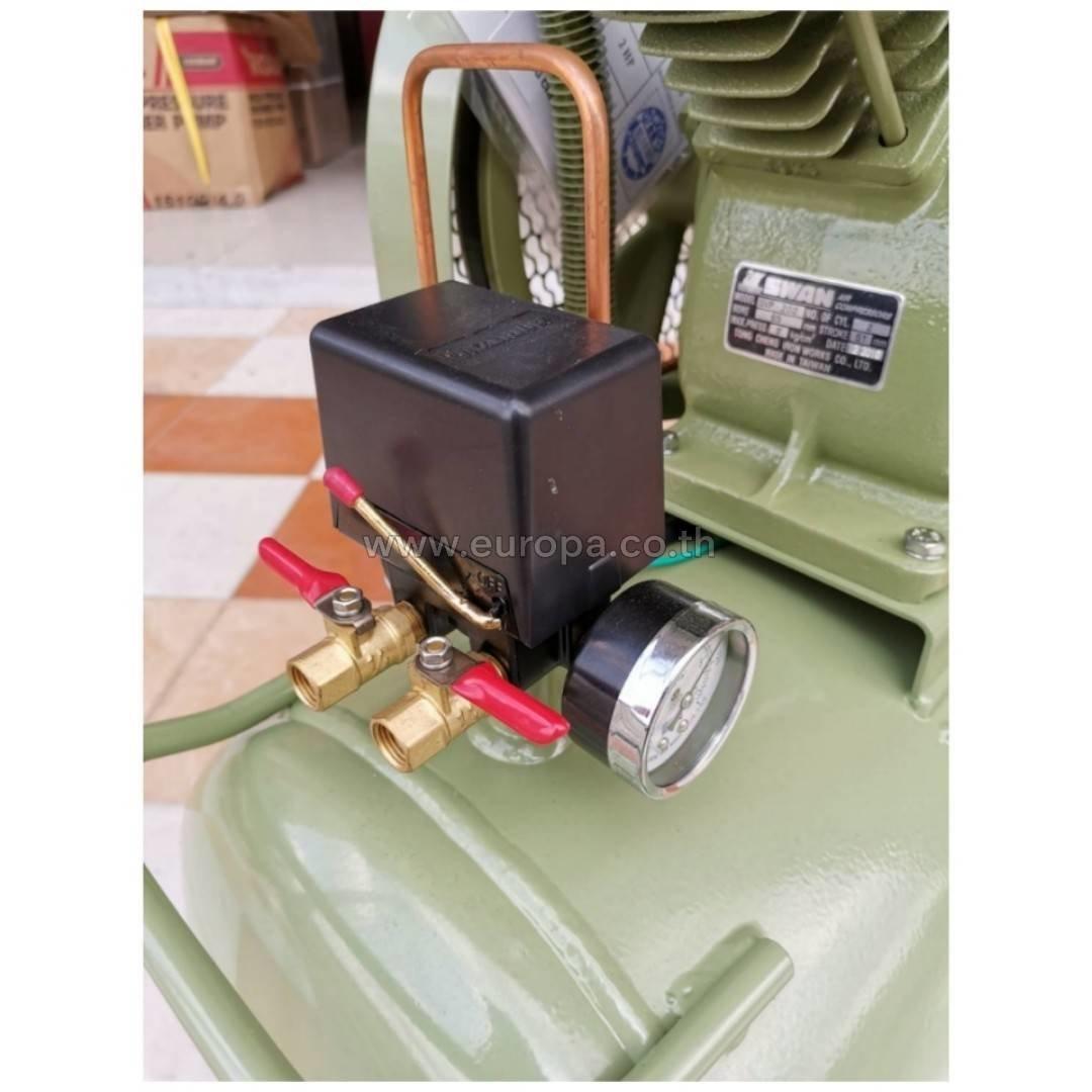 (BOM) SWAN SVP-202-85L-HI220 (สินค้าจัดชุด) ปั้มลม 2 แรงม้า ถัง 85 ลิตร รุ่น SVP-202 + มอเตอร์ ...