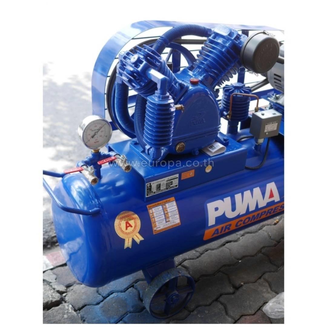 PUMA TPP-30-HI220 SET ปั๊มลม (Two Stage) 14 บาร์ 3 แรงม้า 165 ลิตร + มอเตอร์ HITACHI 3 HP 220V ...