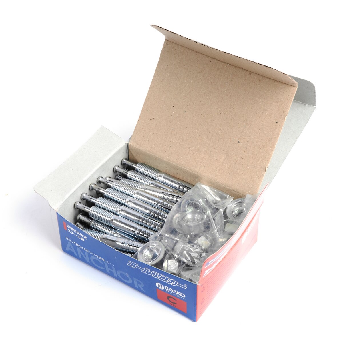 SANKO C-1215 พุกตะปู C-TYPE ขนาด M12 x 150 mm. (บรรจุ 30 ตัว/กล่อง) - HereTools