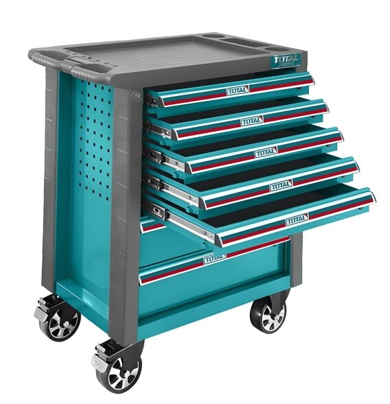 TOTAL THPTCS73281 ตู้เครื่องมือช่าง 7 ชั้น พร้อมอุปกรณ์ 328 ชิ้น ...