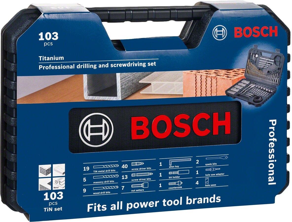 BOSCH 2608594070 ชุดดอกสว่าน และดอกไขควง X-Line 103 ชิ้น TITANIUM Set ...