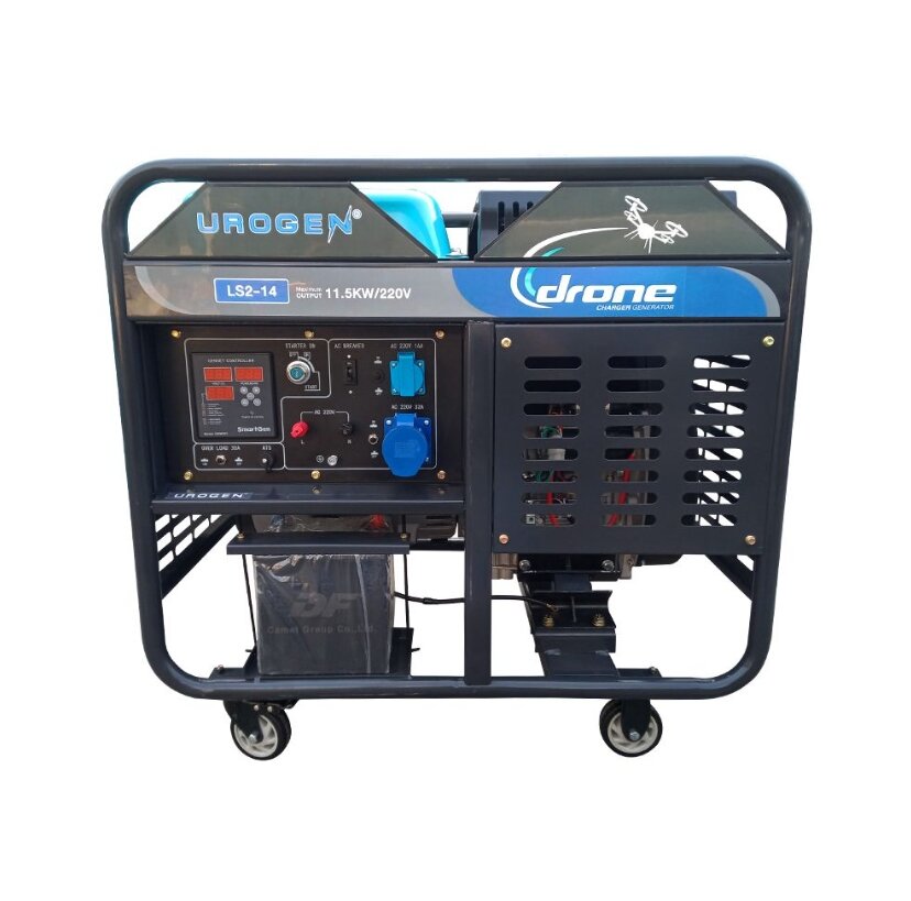 UROGEN DRONE-LS2-14 : เครื่องปั่นไฟดีเซล 12.0 kW. 220V. 22.5 HP 2 สูบ (กำลังไฟฟ้าแนะนำ 11.0 kW ...