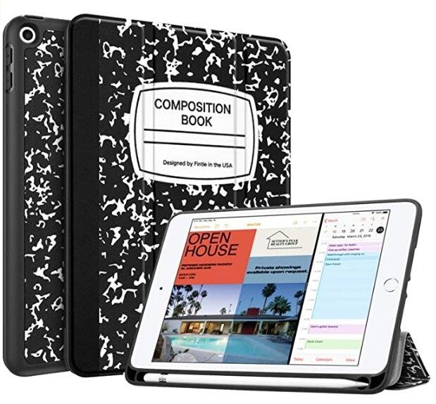 (PRE) composition book ipad case (TPU w/ pencil holder) - à la papeterie