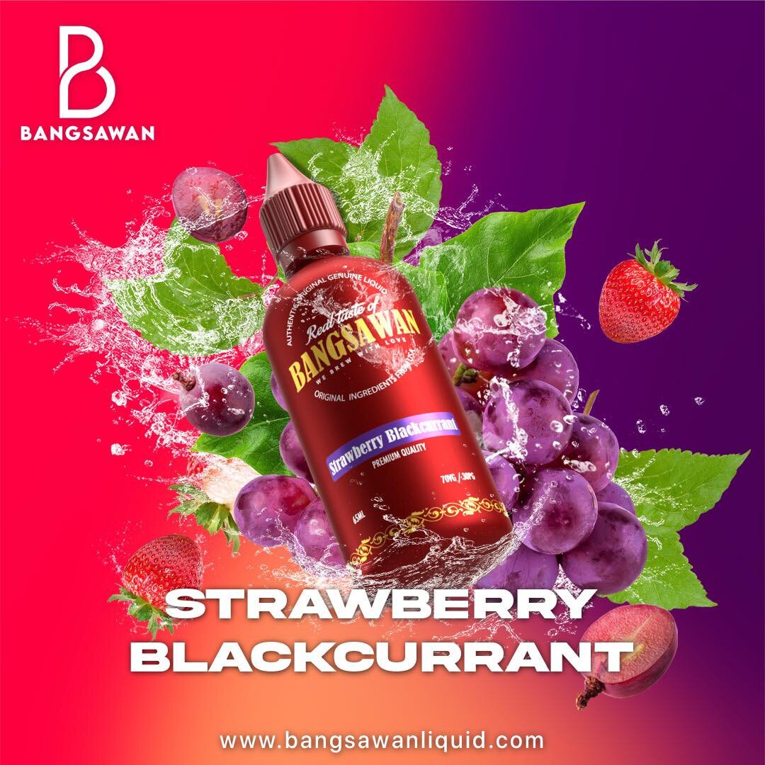 บังแดง กลิ่นสตอเบอร์รี่ แบล็คเคอแรนท์ BANGSAWAN Strawberry Blackcurrant ...