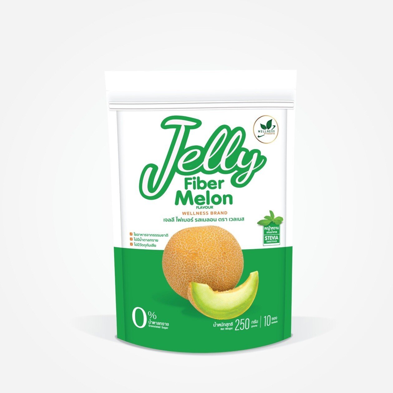 Jelly Fiber เจลลี่ไฟเบอร์ รสเมลอน - Wellness Good Life