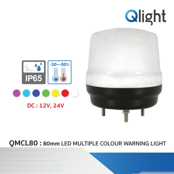 [QMCL80] Ø80mm Multiple Color LED Steady Signal Light with Seven Color ...