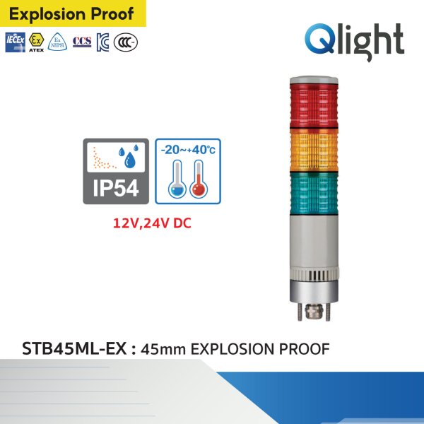 [STB45ML-EX] Non Sparking Explosion Proof LED Tower Lights with Buzzer ...