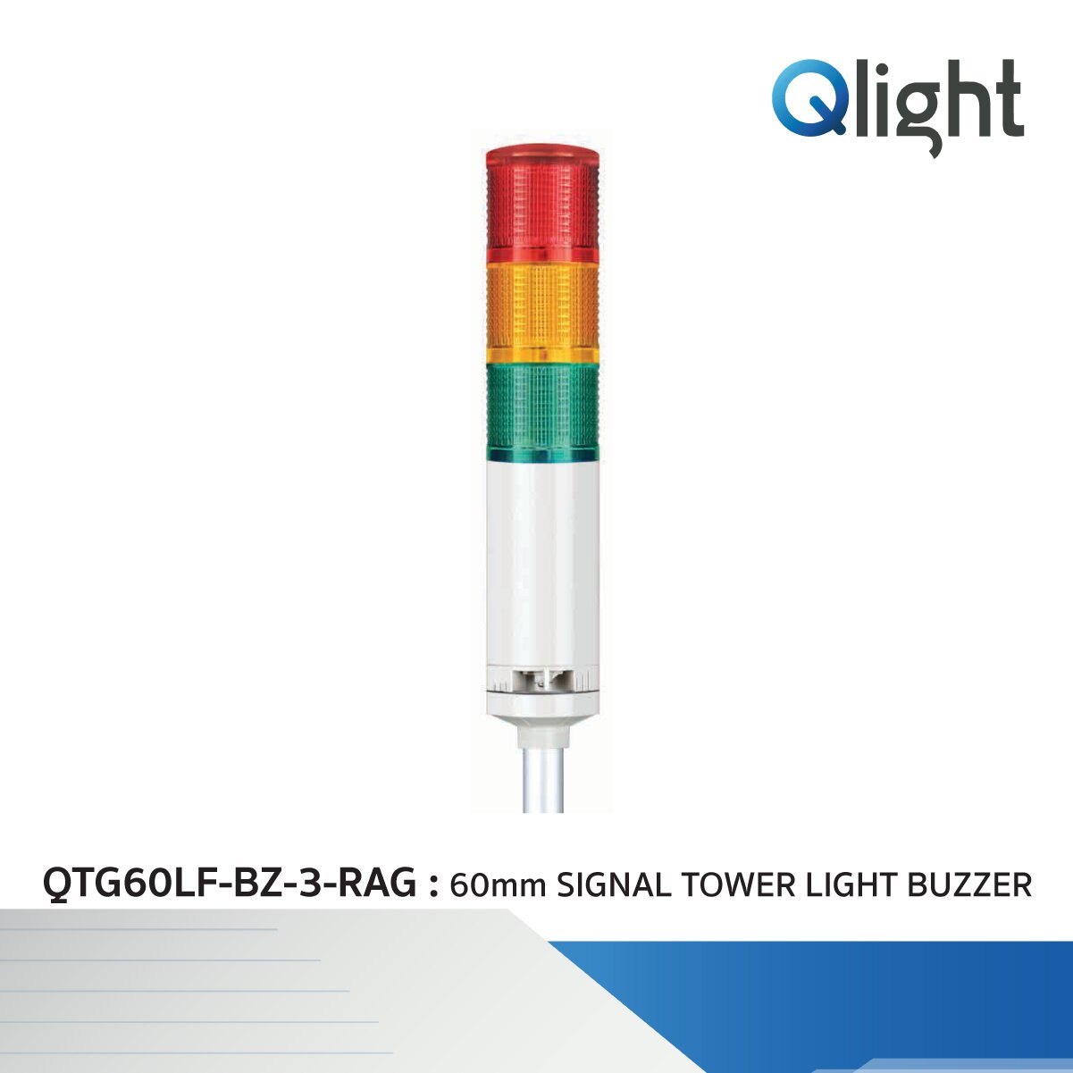 [QTG60LF-BZ] Ø60mm Pole Mount Type LED Steady/Flashing Tower Lights ...