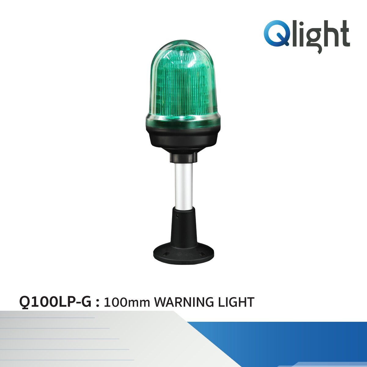 [Q100LP] Ø100mm Pole Mount LED Steady/ Flashing Signal Light - Qlight ...