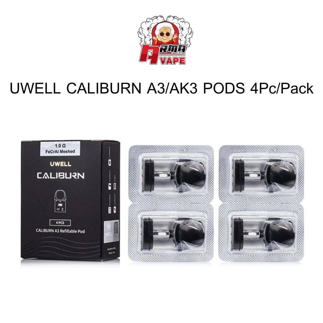 UWELL CALIBURN A3/AK3 PODS 4Pc/Pack - ARMA VAPE