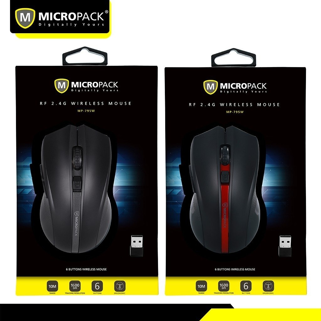 MicroPack MP-795W Wireless Optical Mouse 2.4GHz ประกัน 1 ปี - GIGA IT SHOP