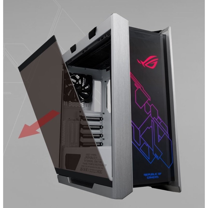 ASUS Case-PC GX601 ROG Strix Helios White Edition (RGB ATX/EATX, Aura ...