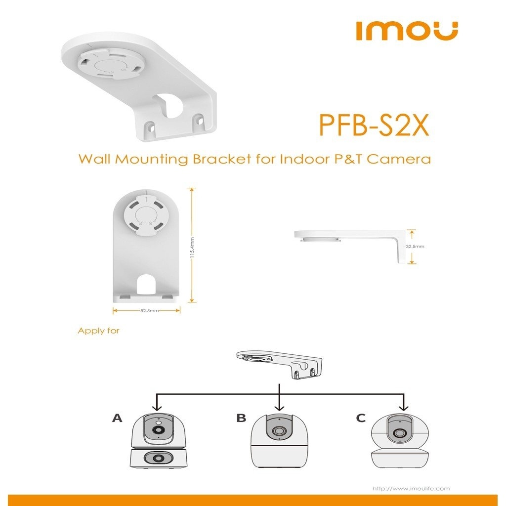 IMOU bracket PFB-S2X ขายึดกล้องวงจรปิดแบบยึดติดกับผนัง ใช้กับกล้อง Ranger Series ได้ทุกรุ่น ...