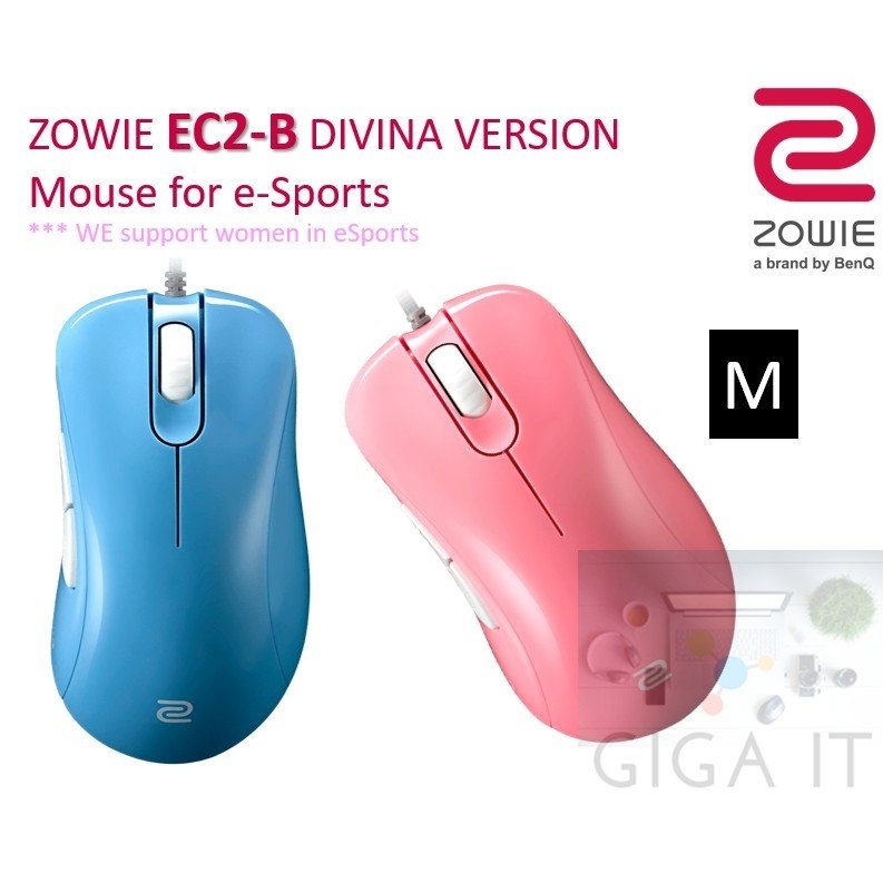 BenQ ZOWIE EC2-B Divina Version Blue & Pink (M/กลาง) Gaming Mouse ...