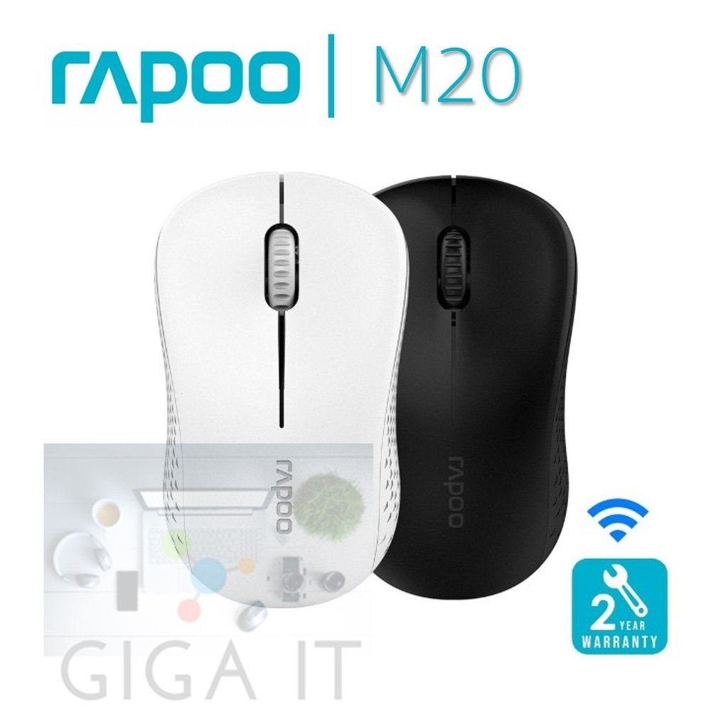 Rapoo M20 Wireless Optical Mouse 2.4GHz ประกัน 2 ปี - GIGA IT SHOP